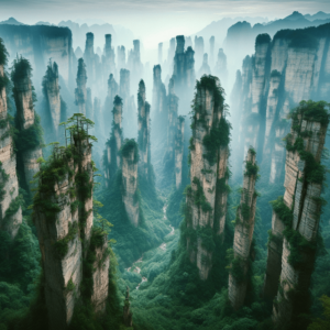 旅 Wanderung durch die Avatar Berge im Zhangjiajie Nationa 旅 China-magazin